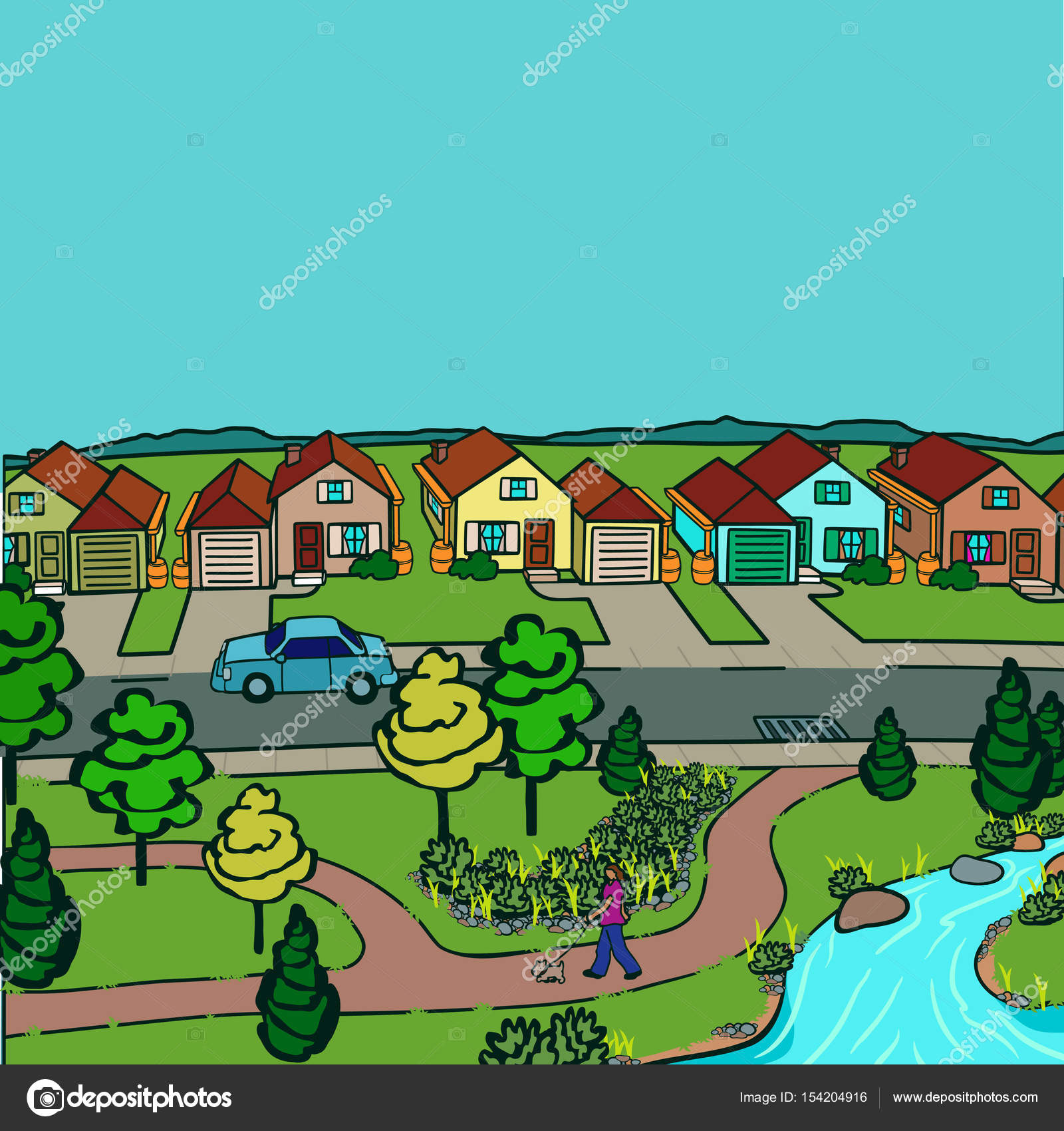 Rural Community Clipart