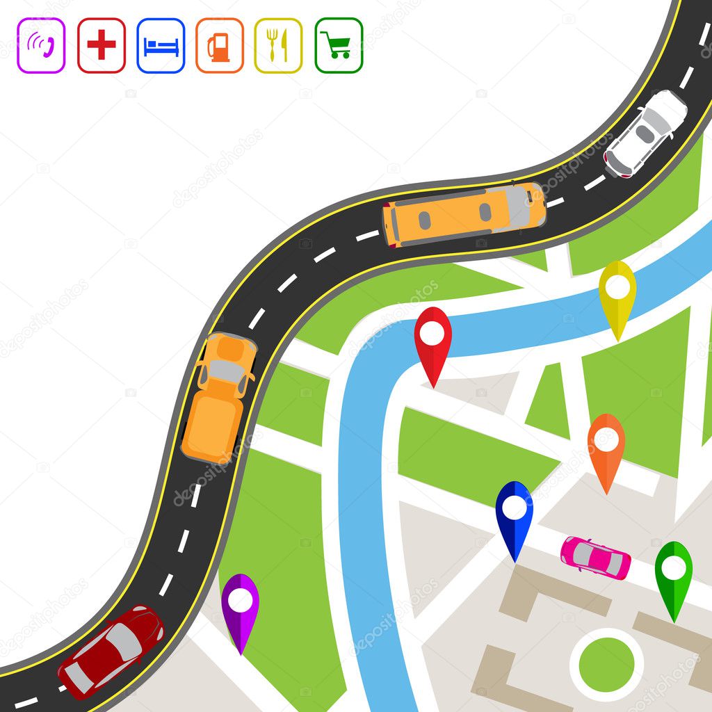 Car Path Clipart