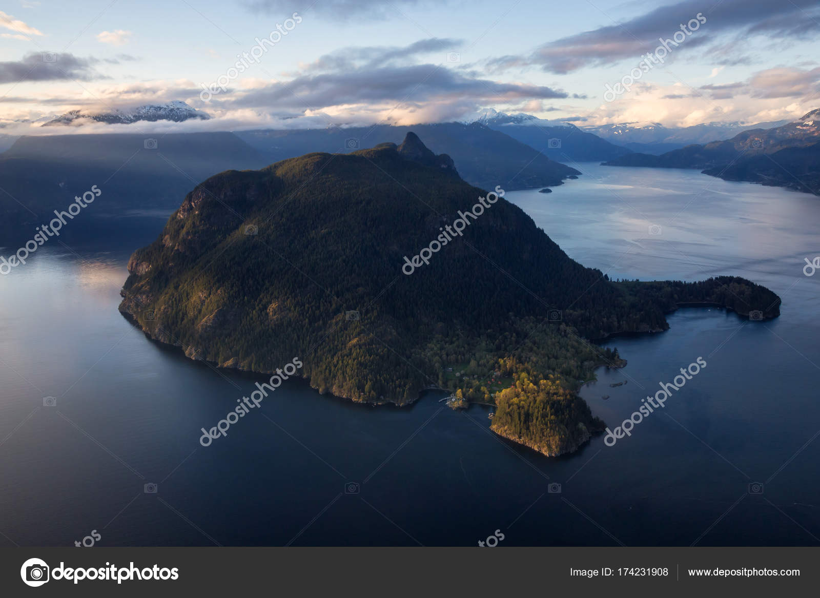 Anvil Island in Howe Sound, Canada Stock Photo by ©edb3_16 174231908