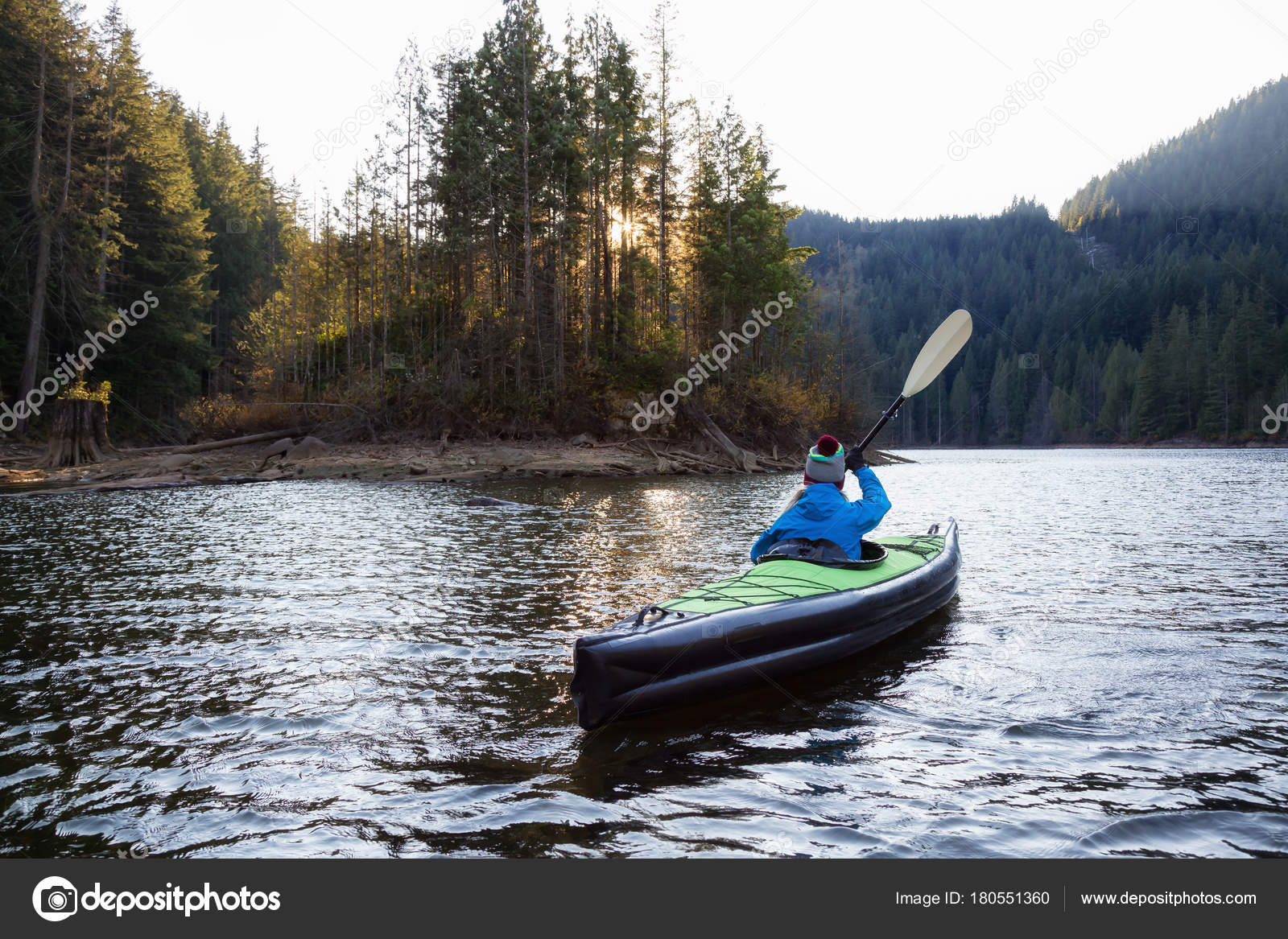 Kayaking in a Lake — Stock Photo © edb3_16 #180551360