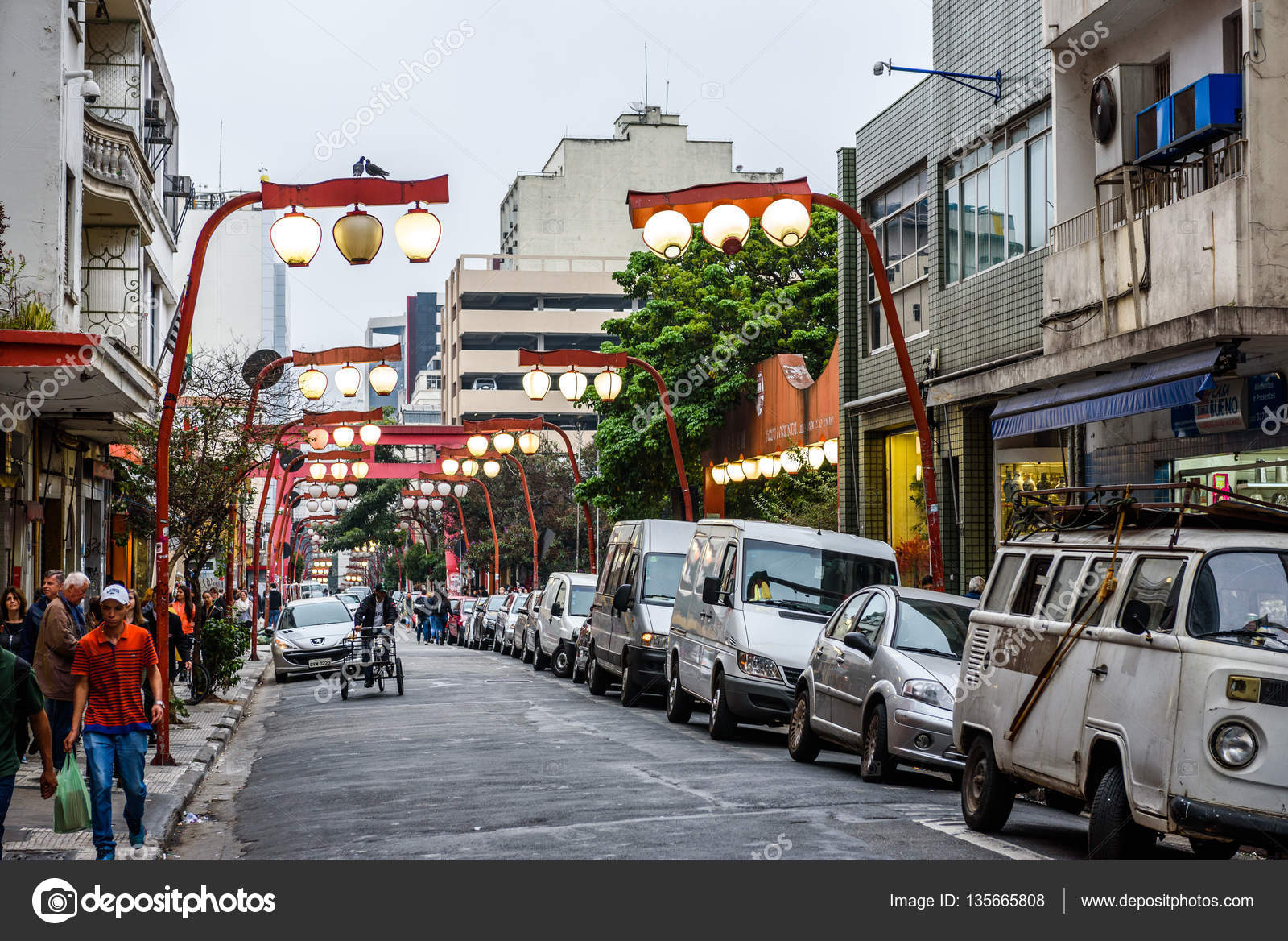 Distrito Bairro da Liberdade em São Paulo — Fotografia de Stock ...
