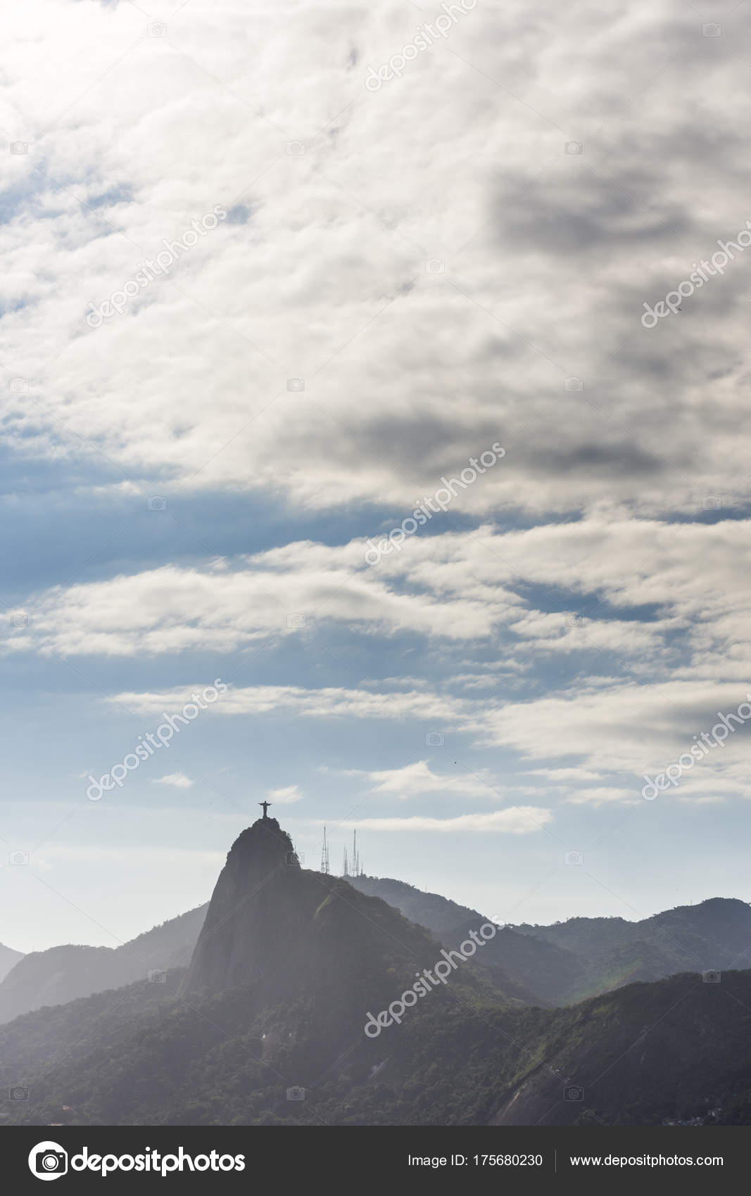 Cristo Redentor Statue Morro Corcovado Seen Morro Urca Next Pao — Stock ...
