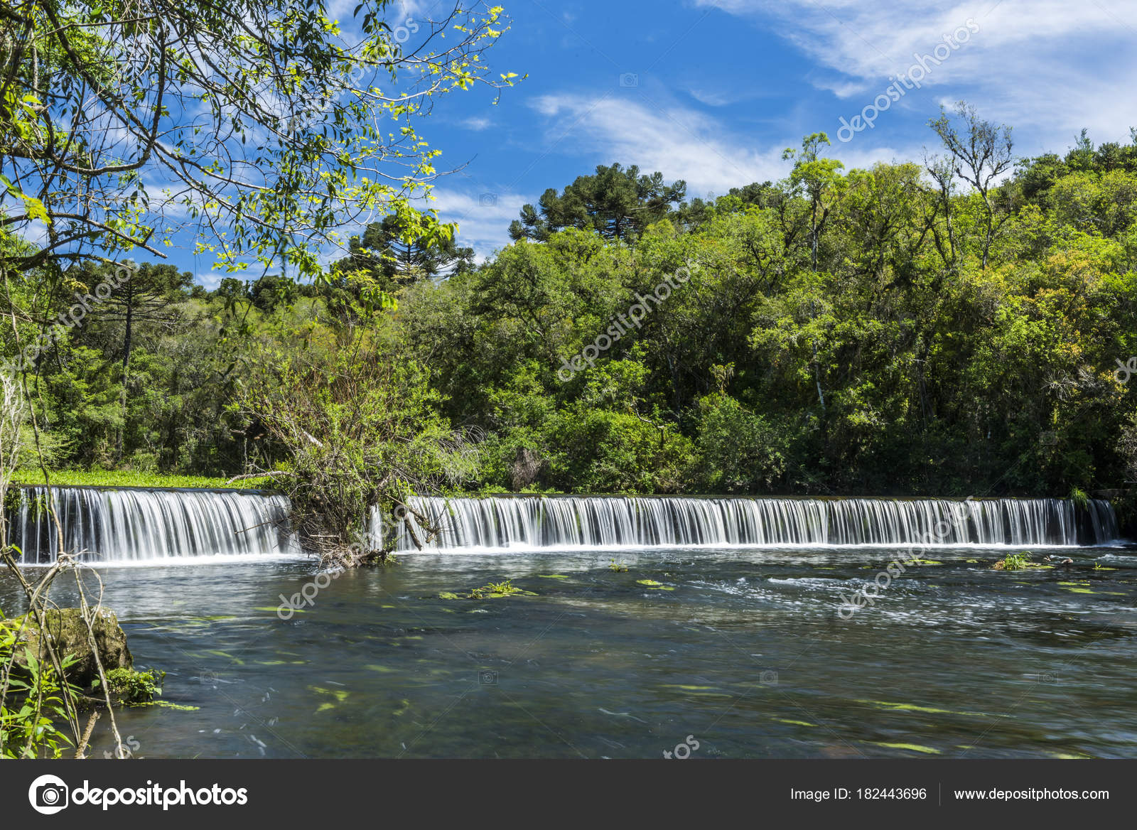 Caracol River Dam Caracol Park Canela Rio Grande Sul State — Stock ...