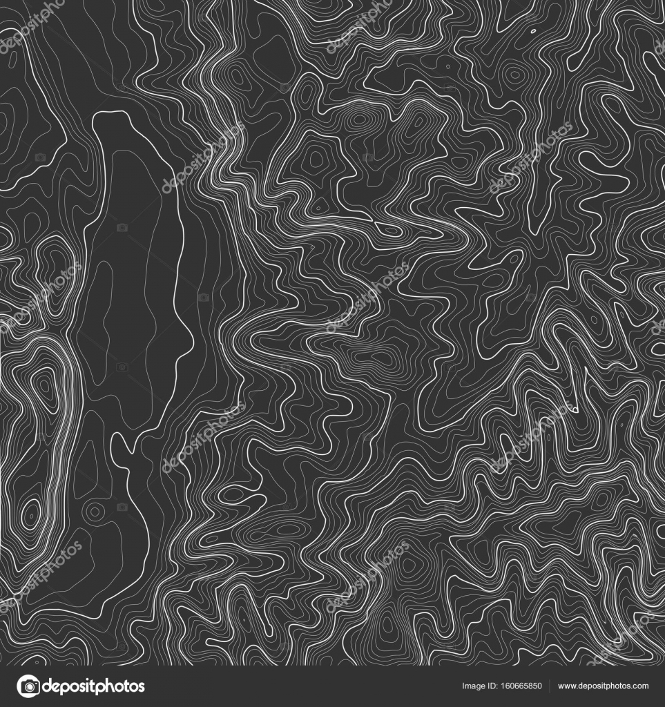 Image vectorielle Fond de carte topographique avec espace pour la copie ...