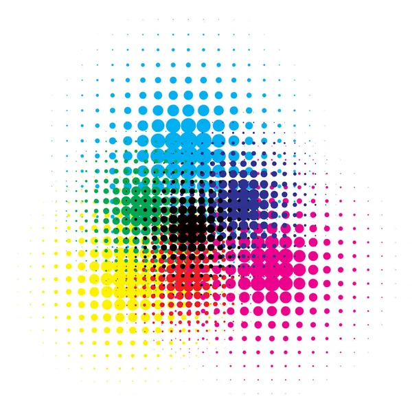 RGB and CMYK halftone vector illustration color Stock Vector Image by ...