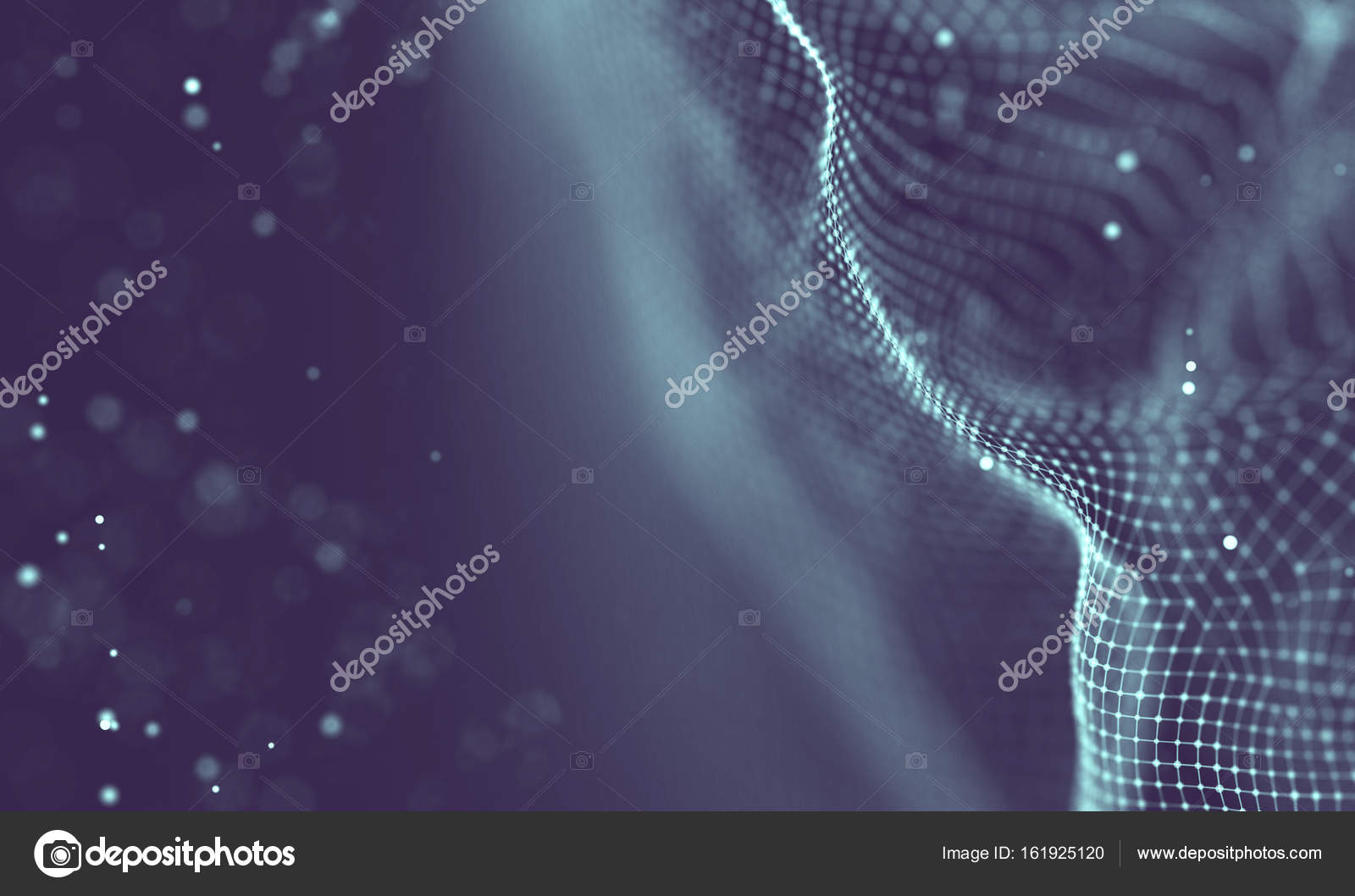 Data technology abstract futuristic illustration . Low poly shape with ...