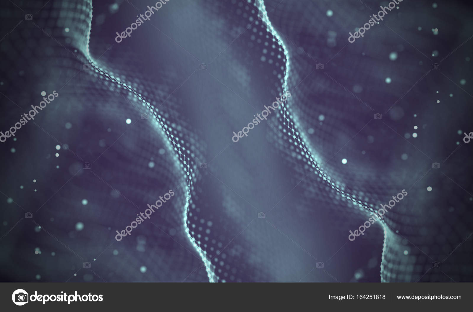 Data technology abstract futuristic illustration . Low poly shape with ...
