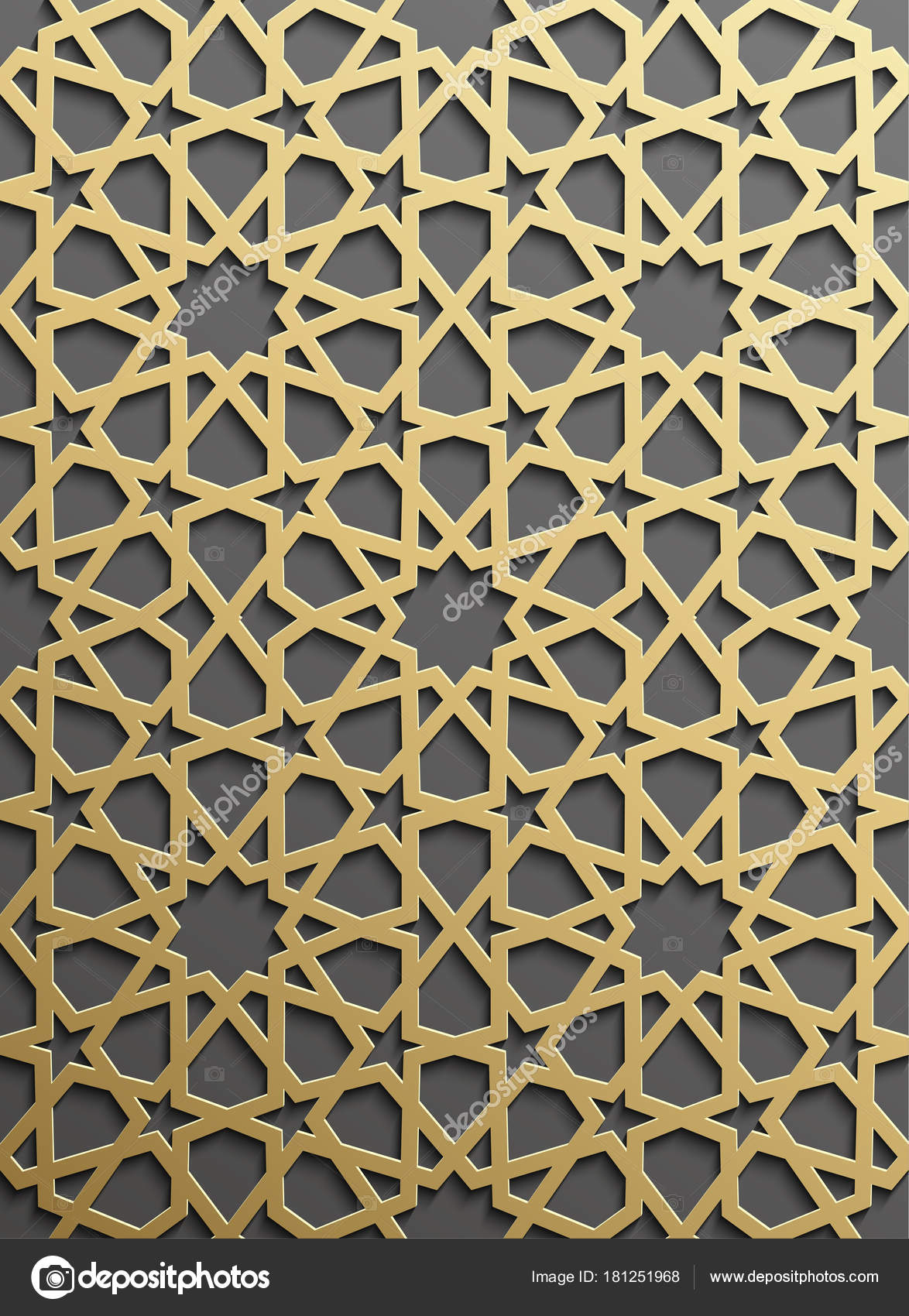 Seamless islamic pattern 3d . Traditional Arabic design element. Stock ...