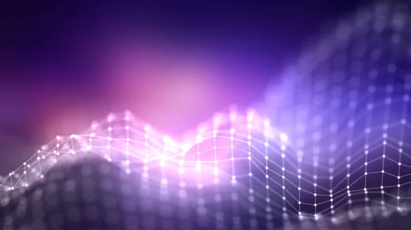 Music background. Big Data Particle Flow Visualisation. Science ...