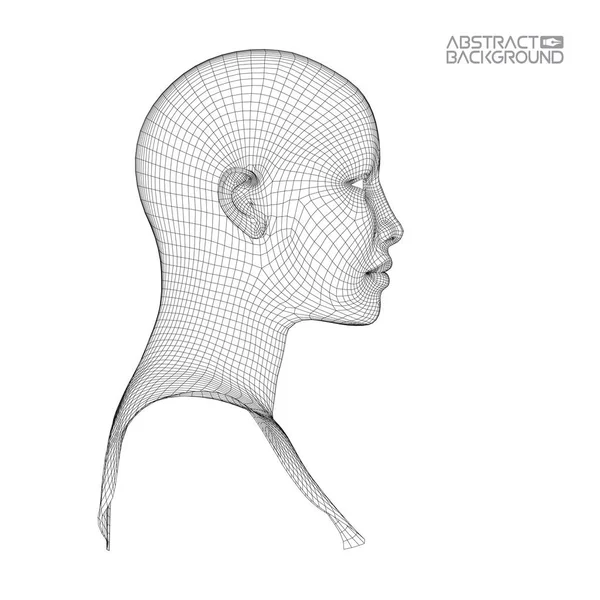 Female Human Head Vector