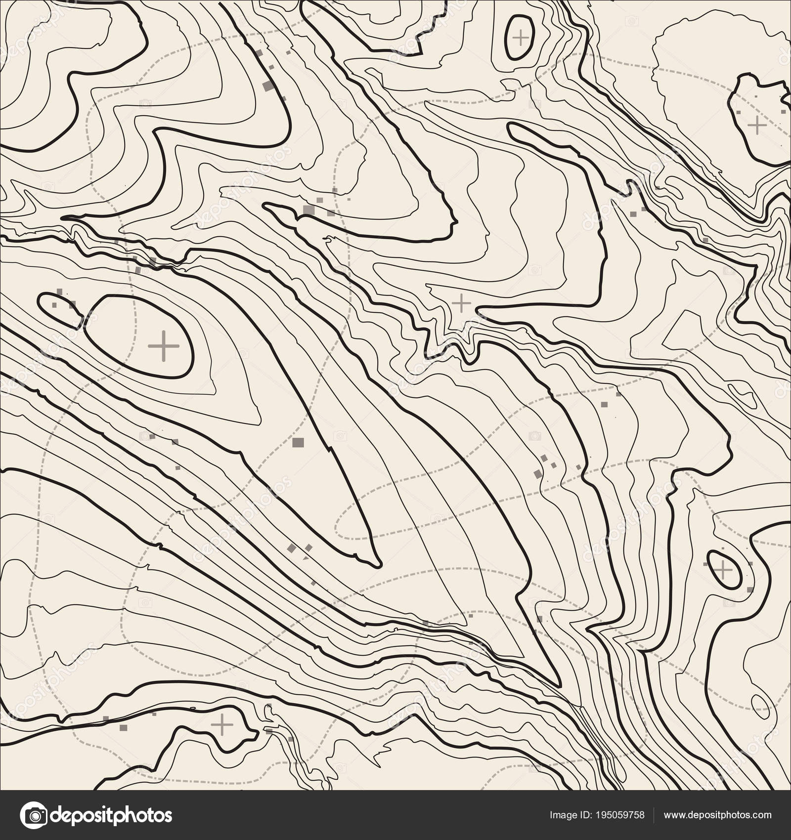 Topographic map background concept with space for your copy. Topography ...