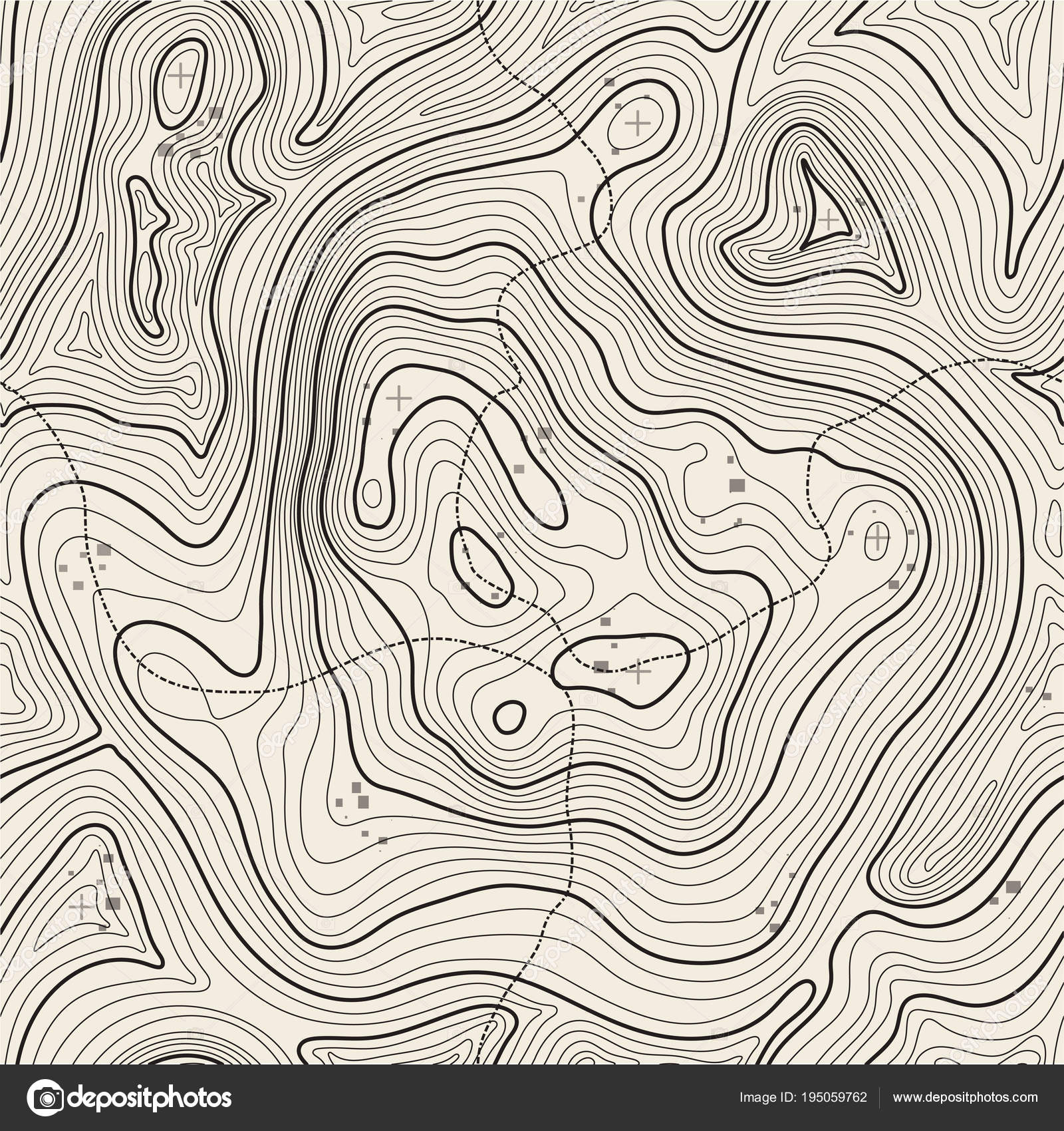 Topographic map background concept with space for your copy. Topography ...
