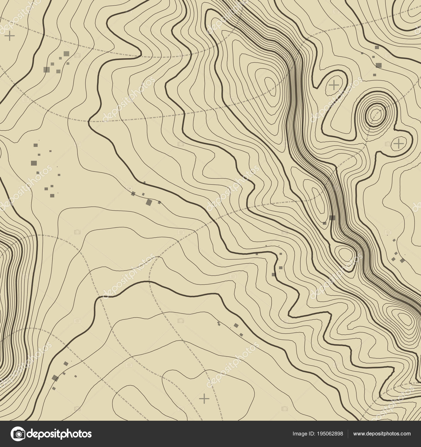 Topographic map background concept with space for your copy. Topography ...