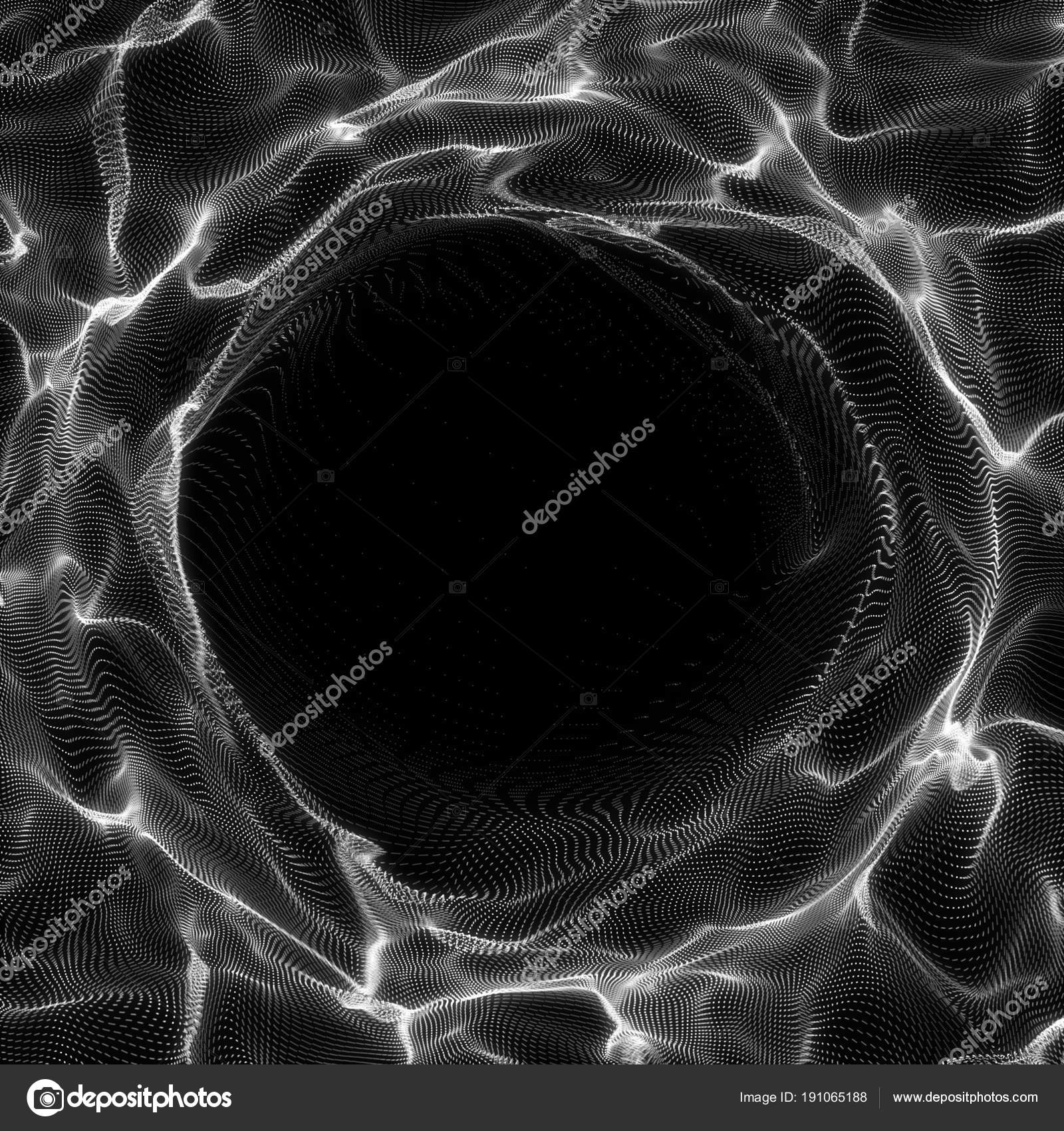 Futuristic Background. Lightning vortex background. 3D render ...