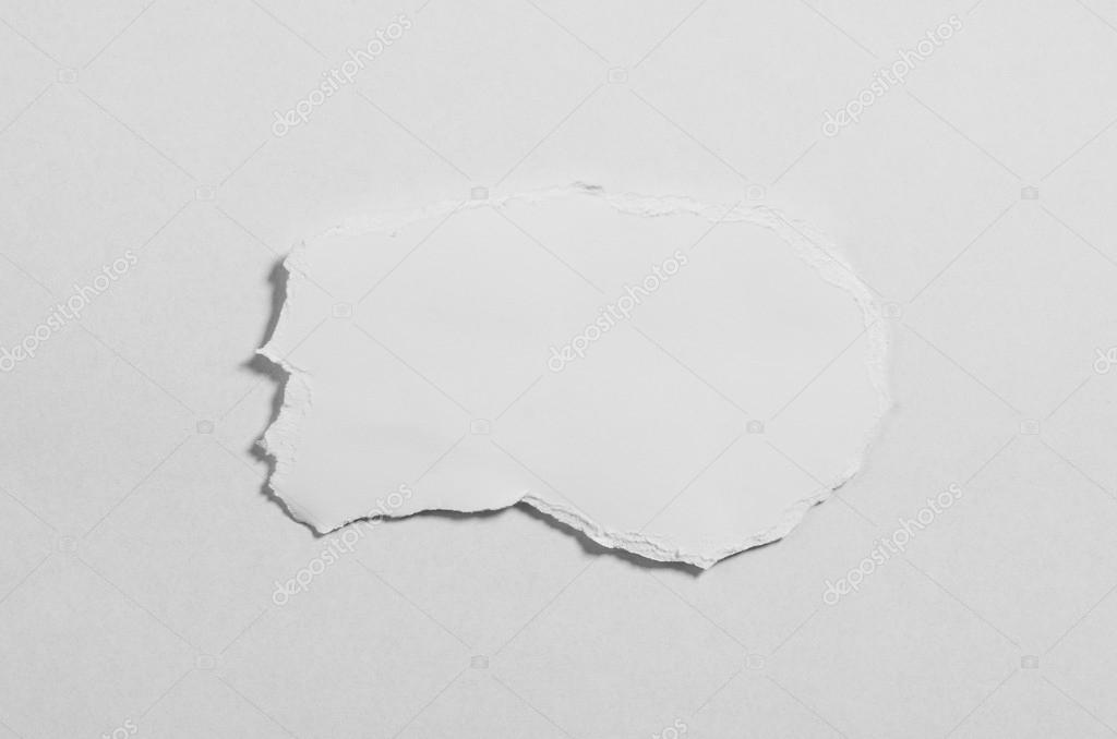Torn blank paper with copy space for text or message Stock Photo by ...