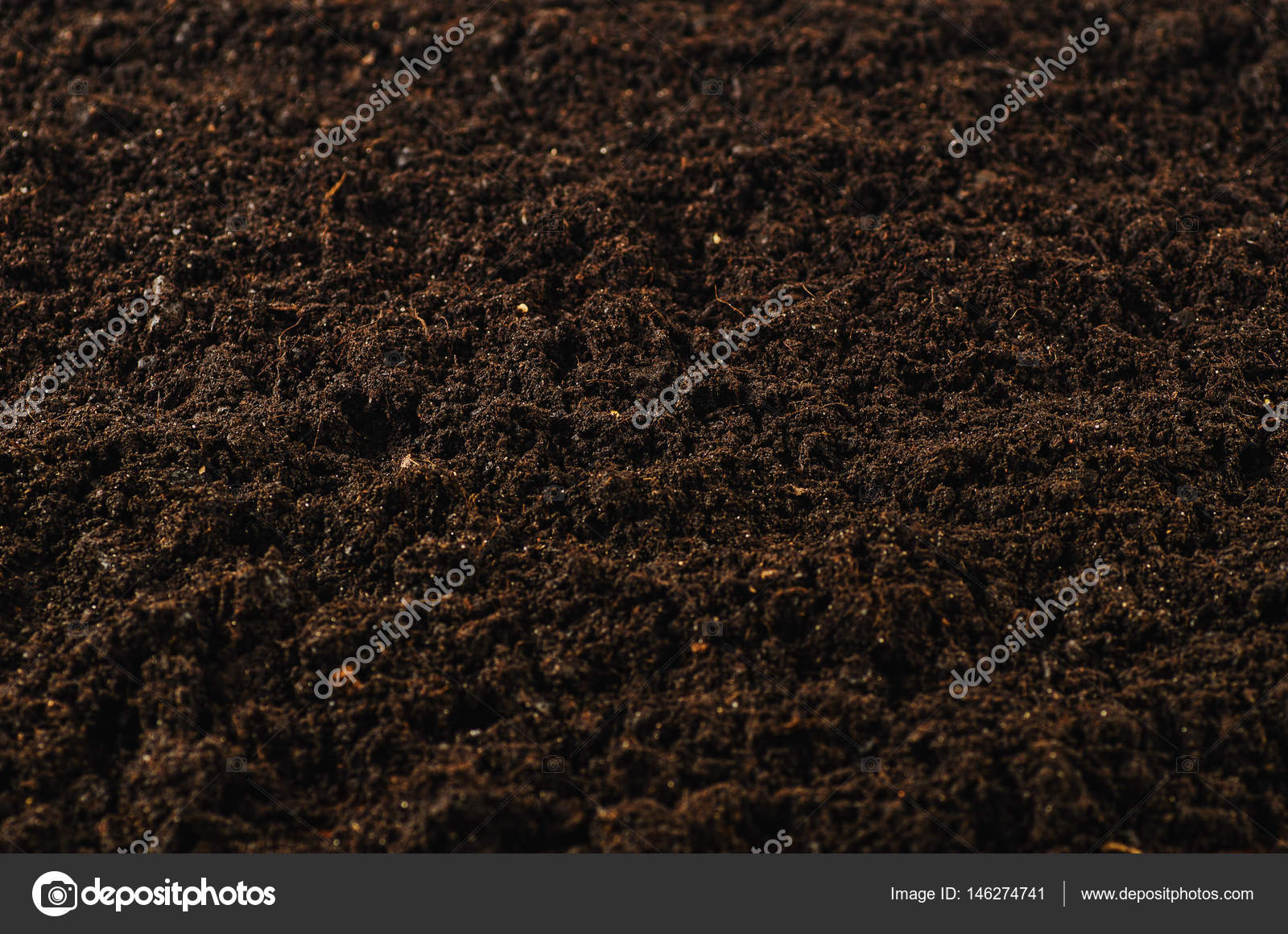 Fertile garden soil texture background top view Stock Photo by ...