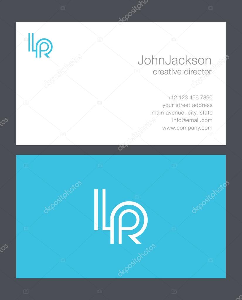 Logotipo de la letra L & R Vector de stock por ©brainbistro 130086832