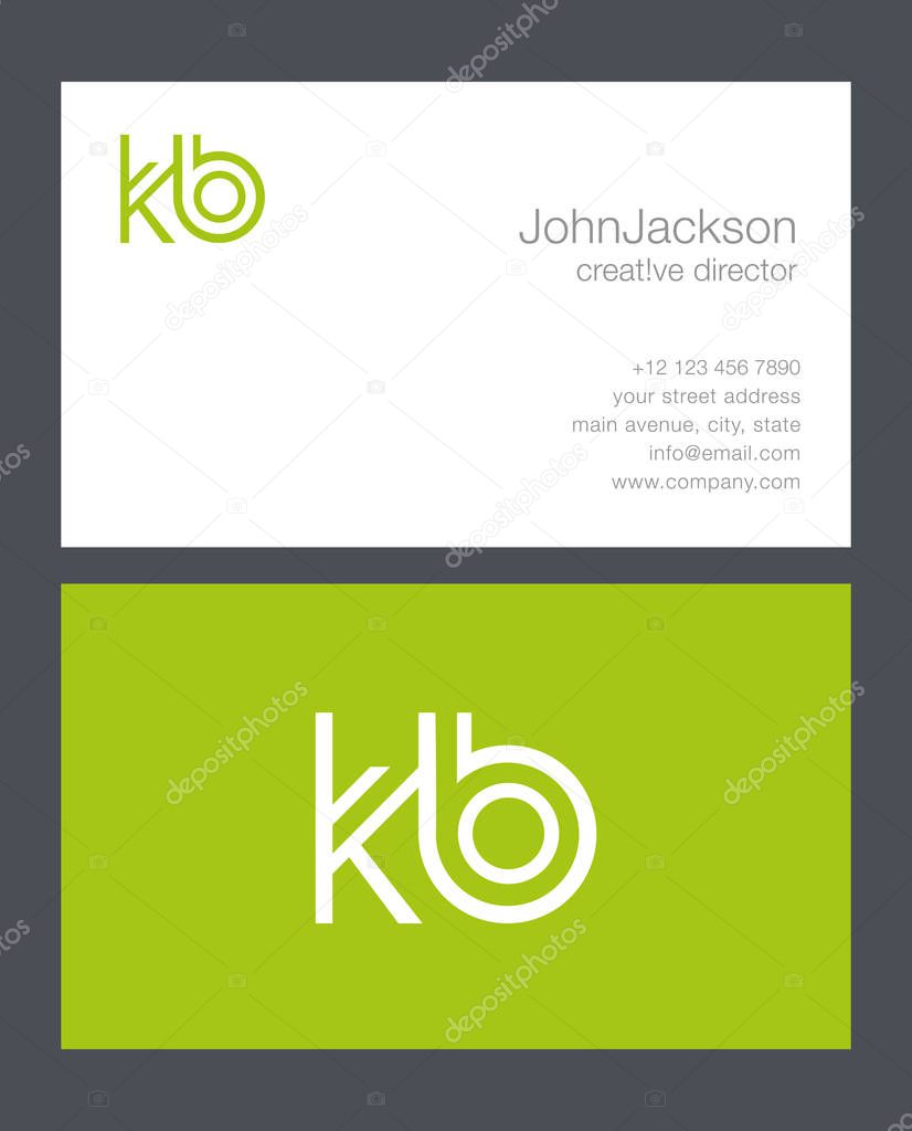K & B Letter Logo Stock Vector Image by ©brainbistro #130087968