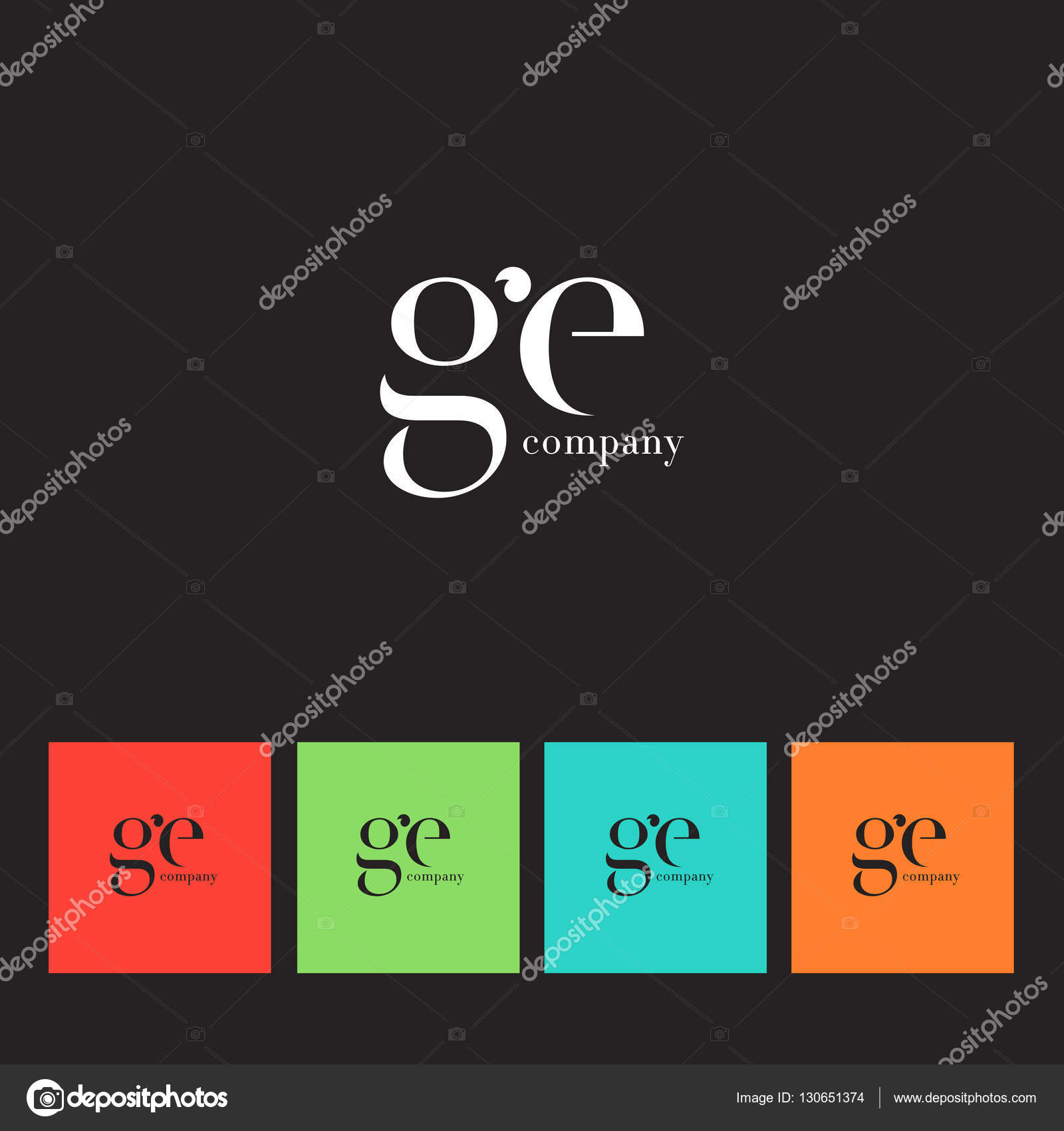 G & E Letters Logo Stock Vector by ©brainbistro 130651374