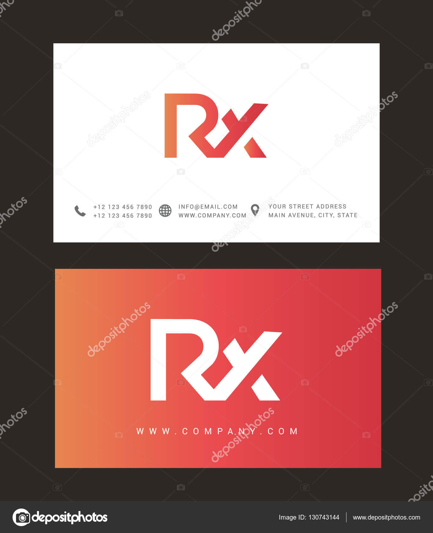 R & X Letter Logo Icon Stock Vector by ©brainbistro 130743144
