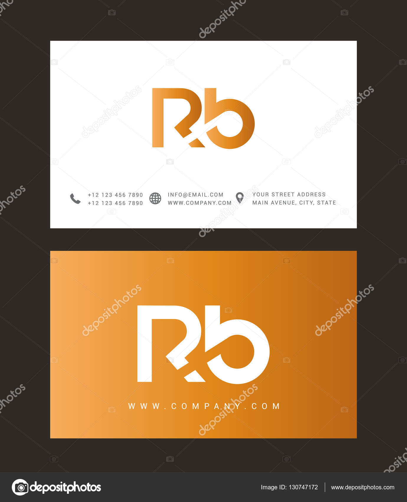 R & B Letter Logo Icon Stock Vector by ©brainbistro 130747172