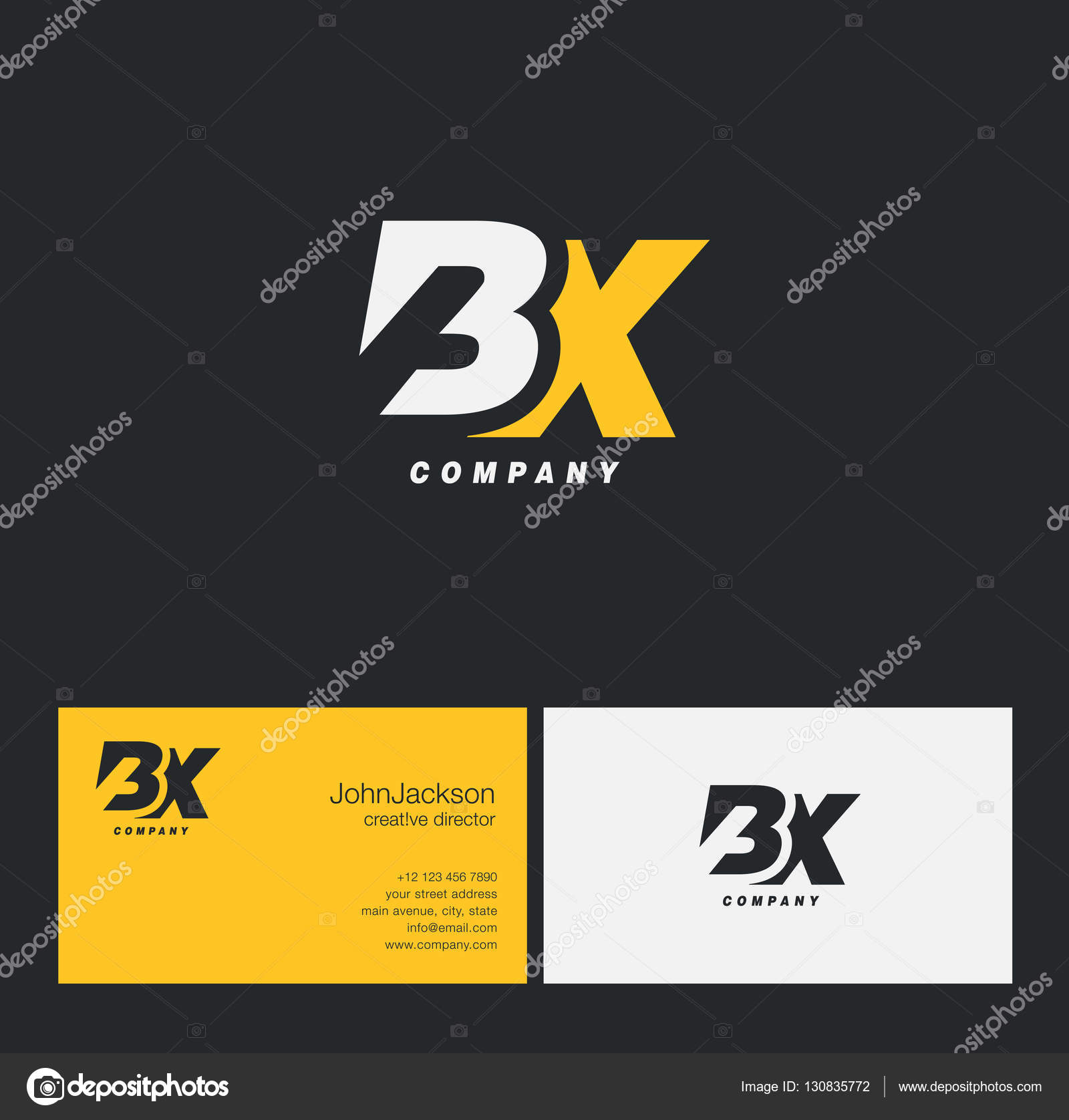 B & X Letter Logo Stock Vector Image by ©brainbistro #130835772