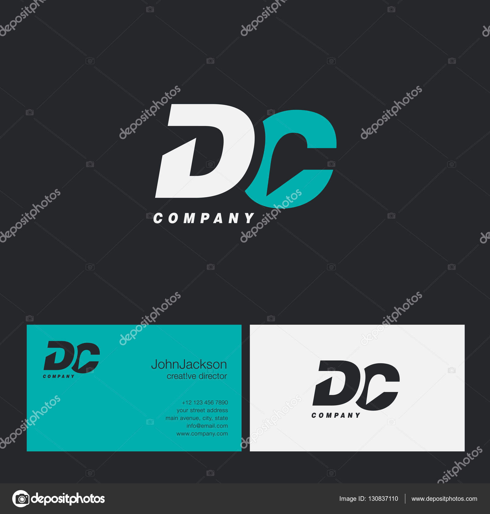 Logotipo de letra D & C Vector de stock #130837110 de ©brainbistro