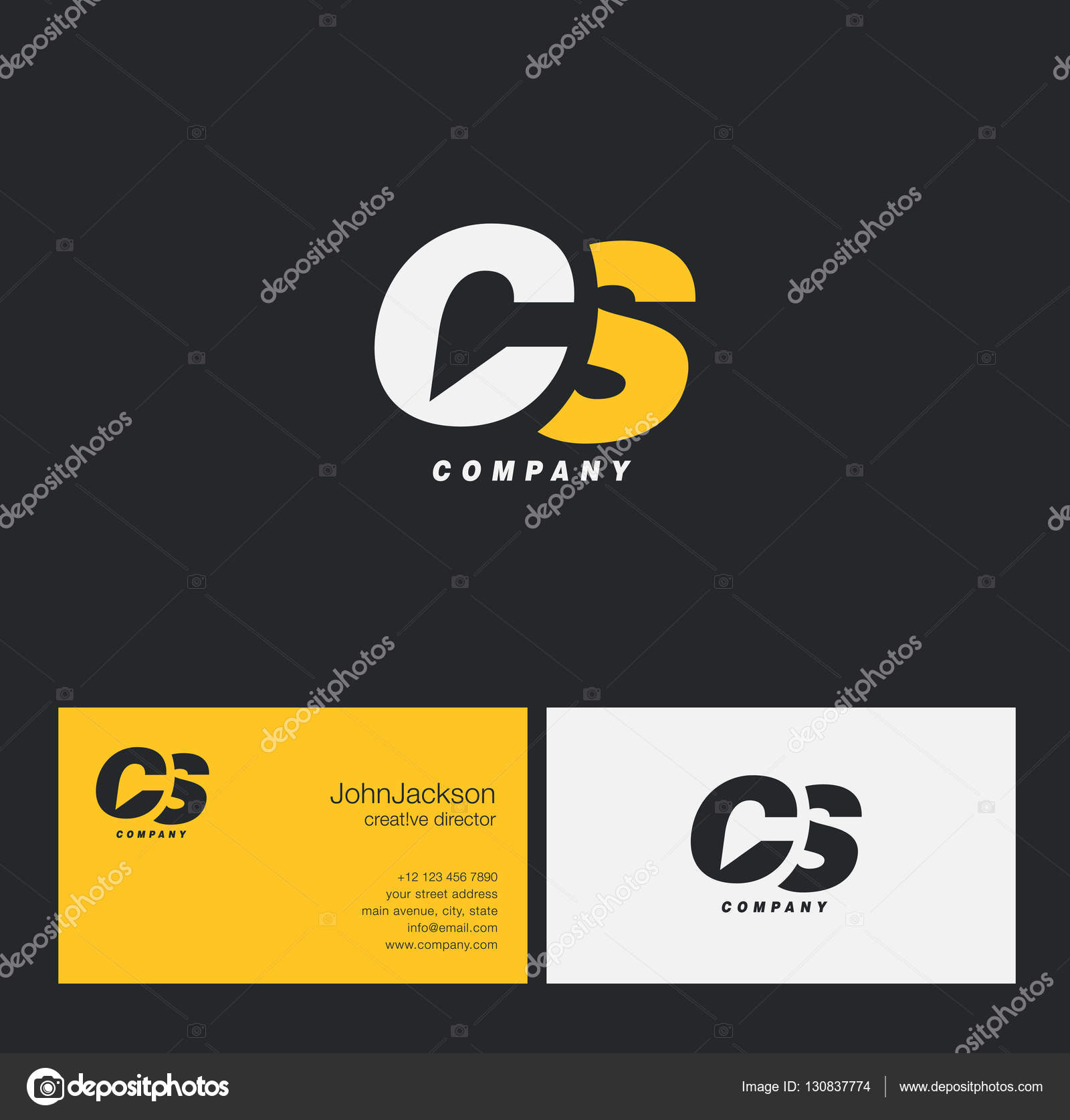 C & S Letter Logo Stock Vector Image by ©brainbistro #130837774