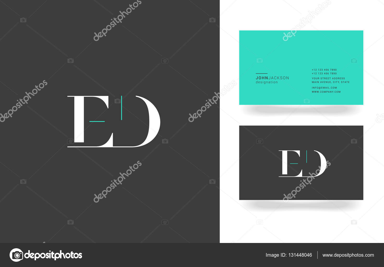 E & D Letter Logo Stock Vector Image by ©brainbistro #131448046