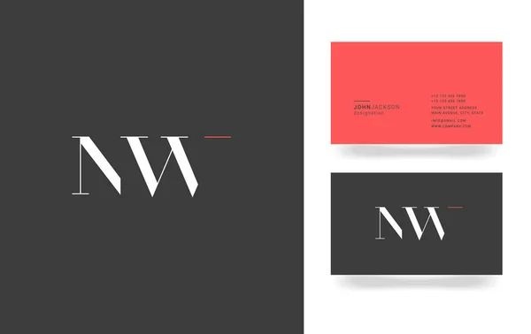 N w letter design Imagens de Stock de Arte Vetorial | Depositphotos