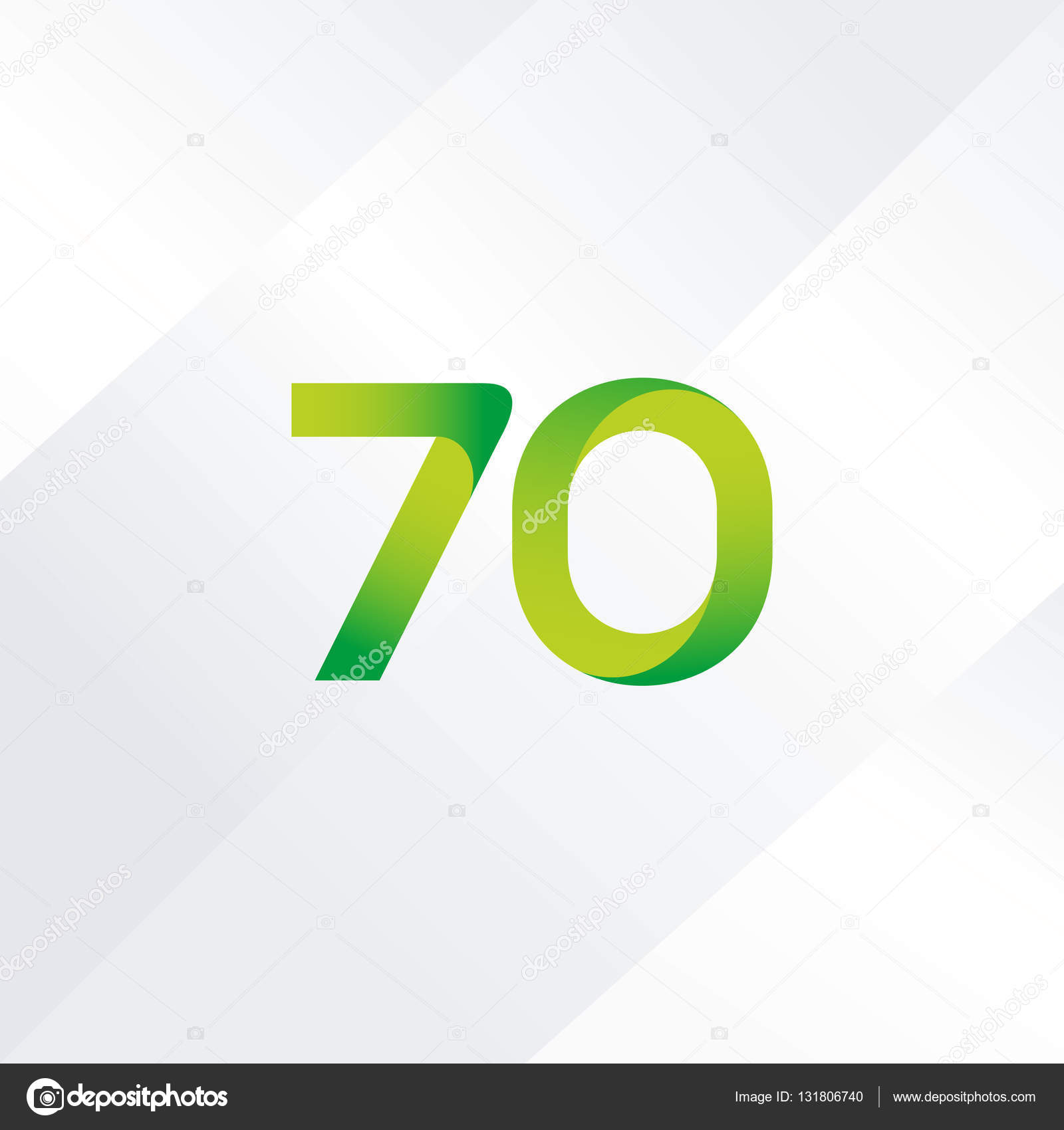 70 number Logo Icon Stock Vector Image by ©brainbistro #131806740