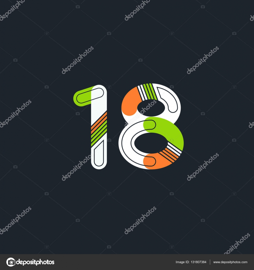 18 number Logo Icon Stock Vector by ©brainbistro 131807384