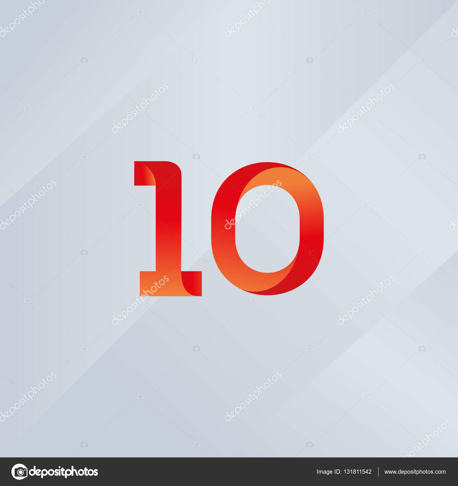 10 number Logo Icon Stock Vector by ©brainbistro 131811542