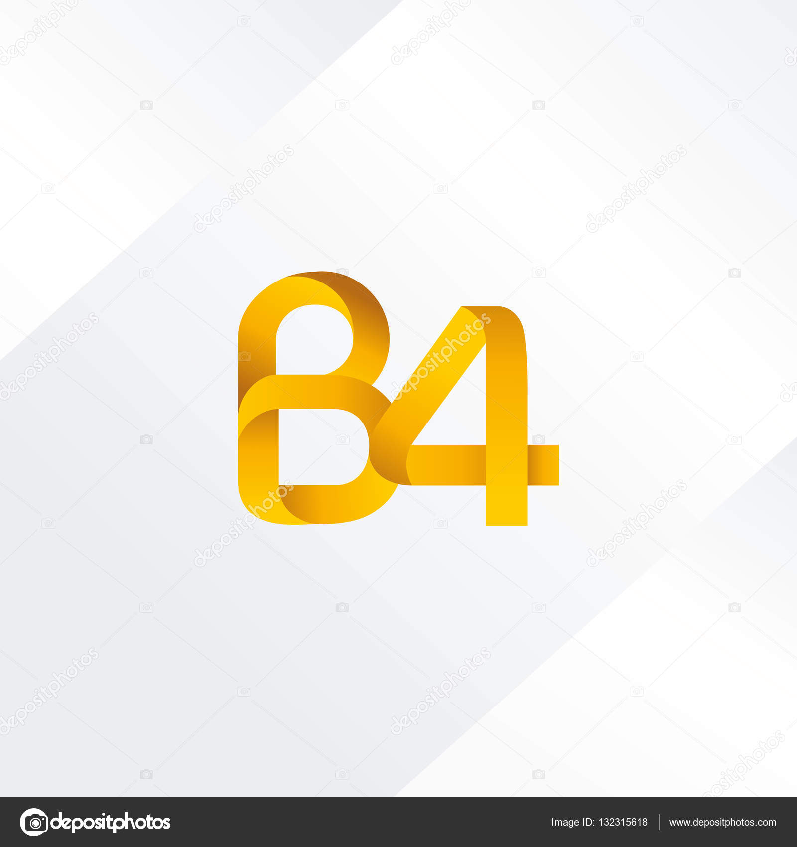 Letter and number logo B4 Stock Vector by ©brainbistro 132315618 Letter and number logo B4 Stock Vector by ©brainbistro 132315618