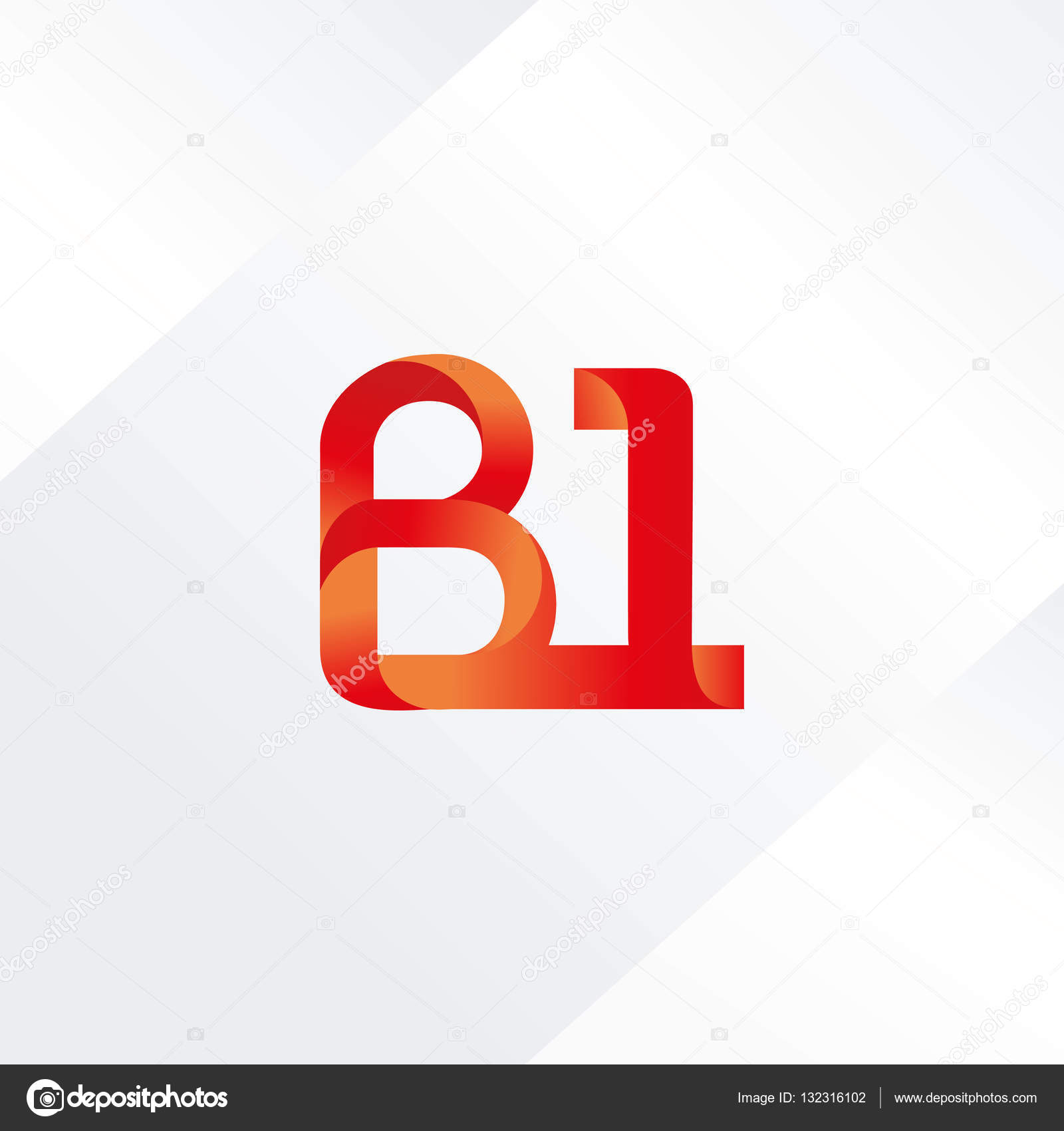 문자와 숫자 로고 B1 — 스톡 벡터 © brainbistro #132316102