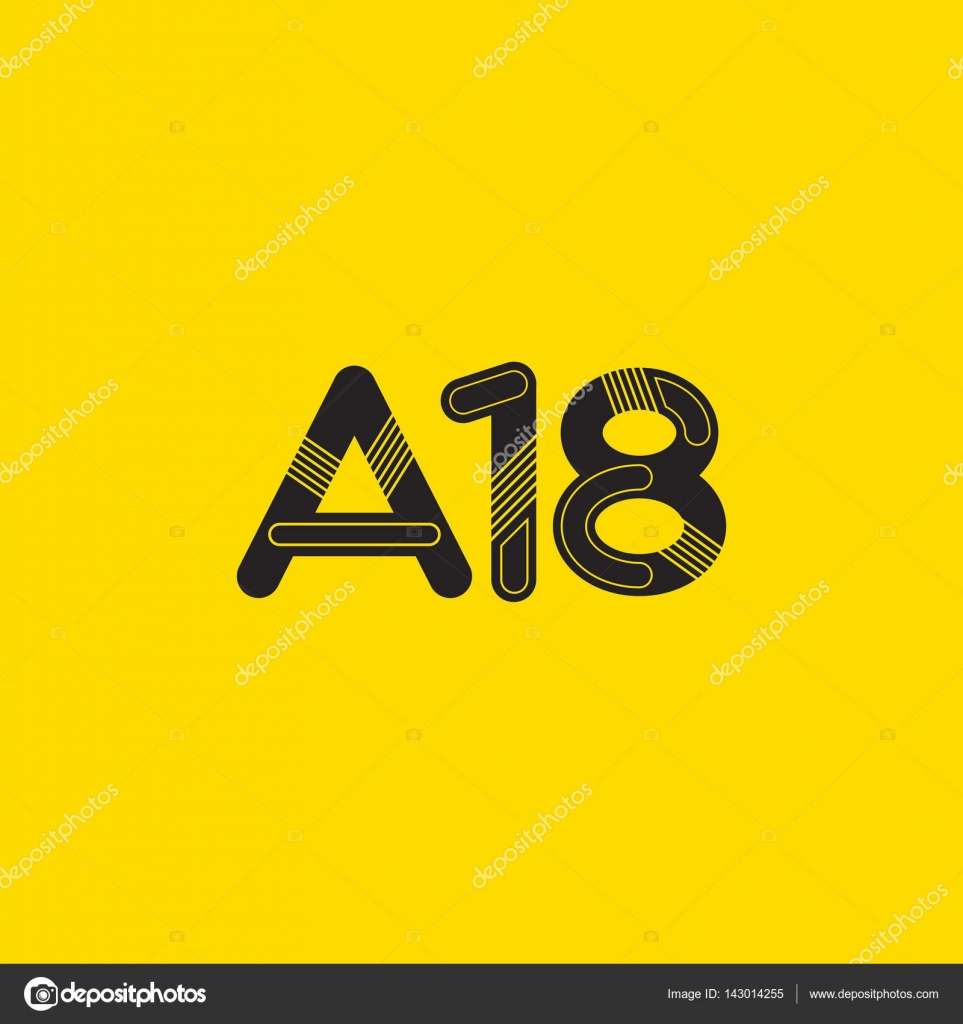 A18 letter and number logo icon — Stock Vector © brainbistro #143014255