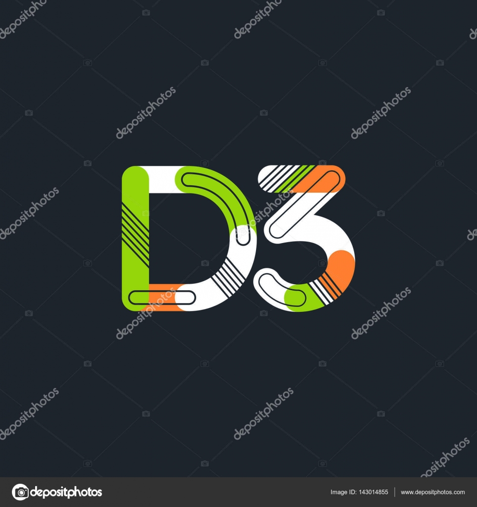 D3 letter and number logo icon Stock Vector Image by ©brainbistro ...