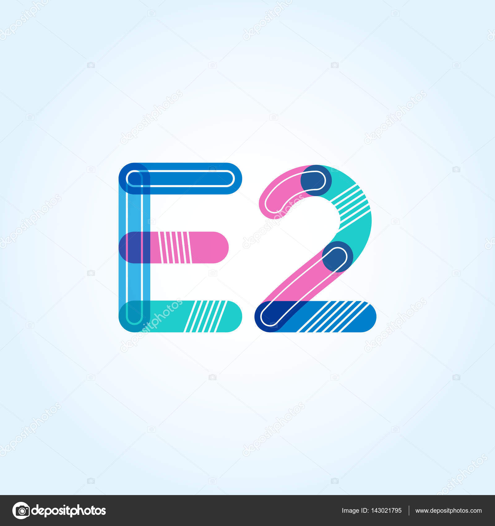 E2 letter and number logo icon — Stock Vector © brainbistro #143021795