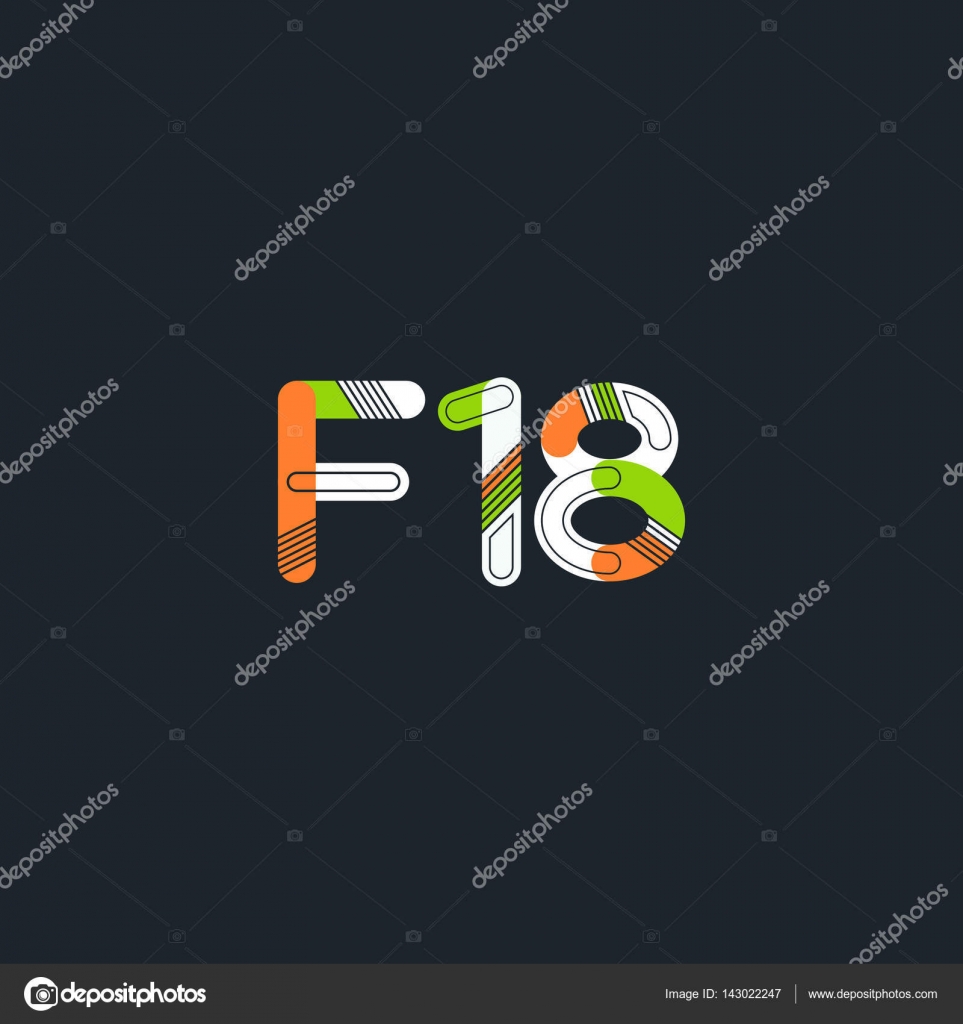 F18 letter and number logo icon — Stock Vector © brainbistro #143022247