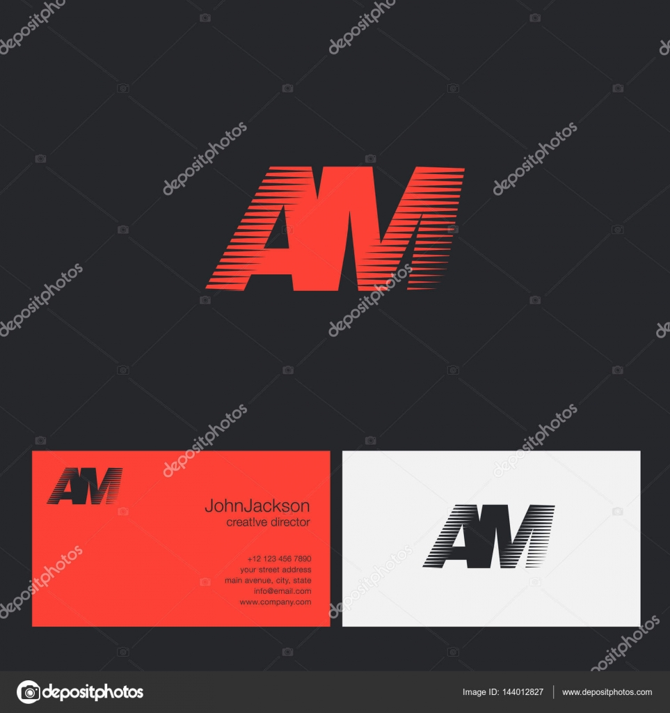 AM Letters Company Logo Stock Vector Image by ©brainbistro #144012827