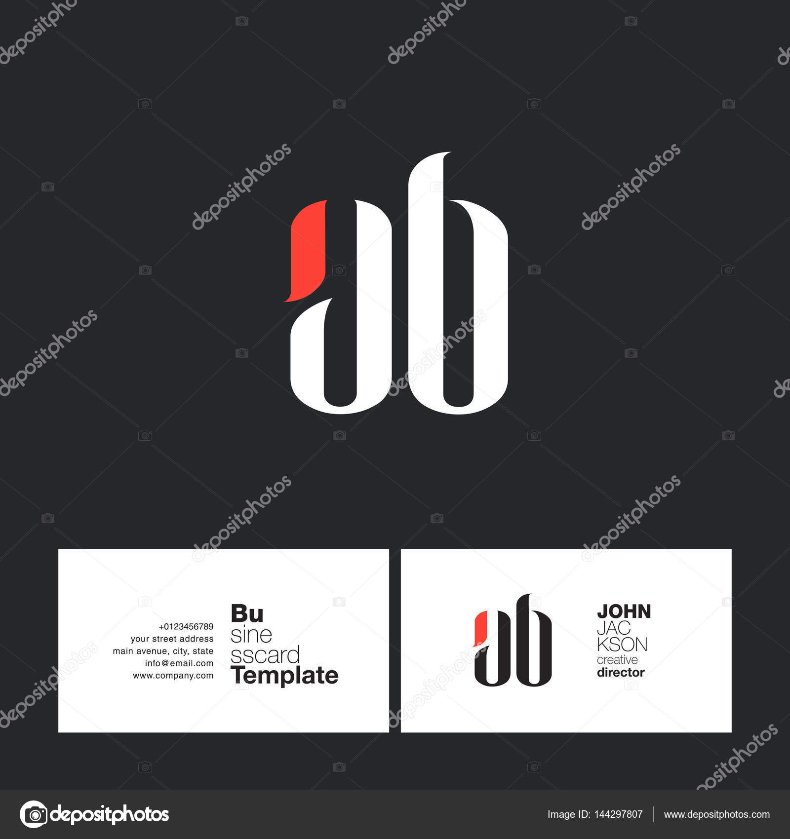 Joint letters logo Ab Stock Vector Image by ©brainbistro #144297807