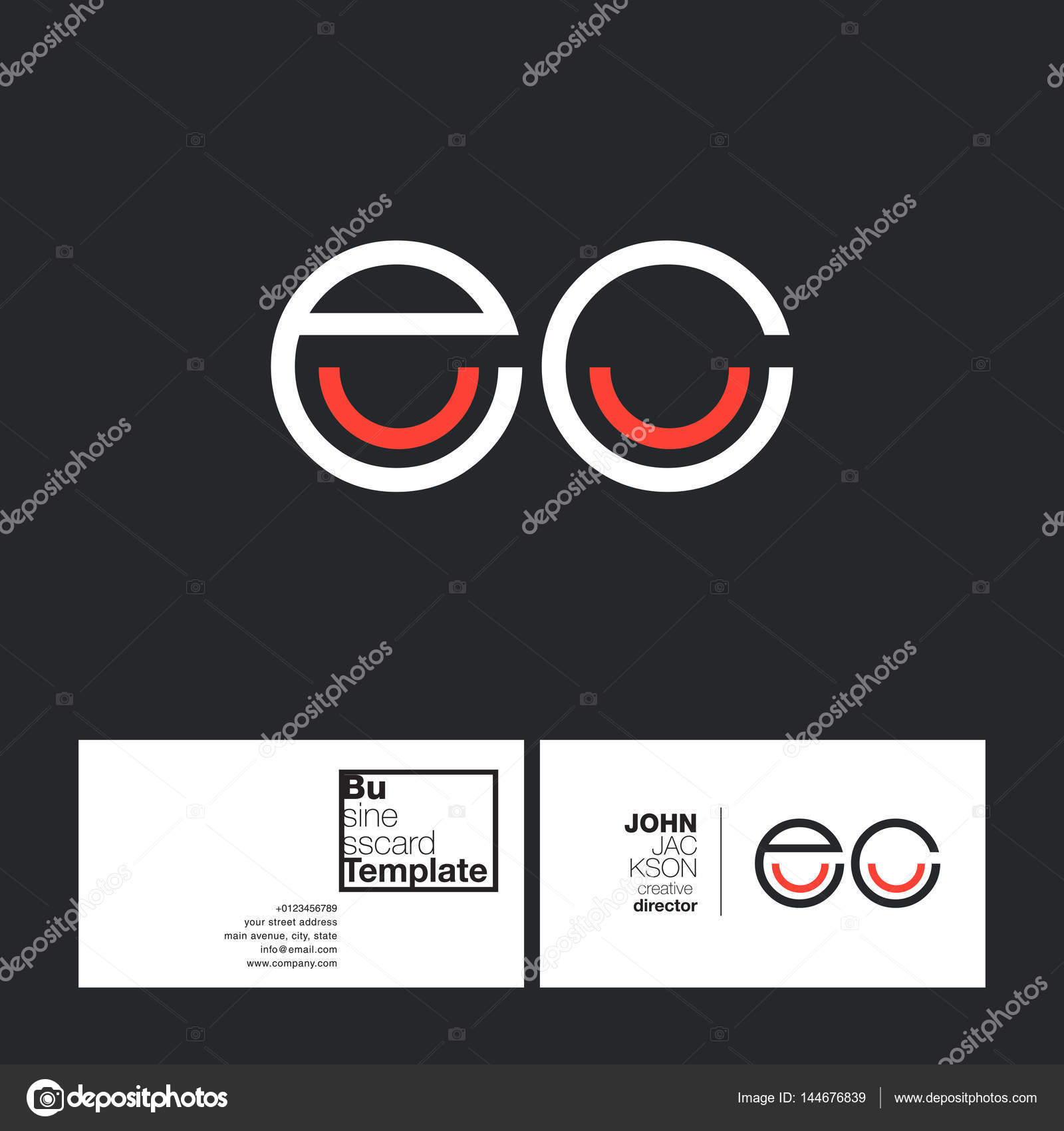 Round letter logo EC Stock Vector Image by ©brainbistro #144676839