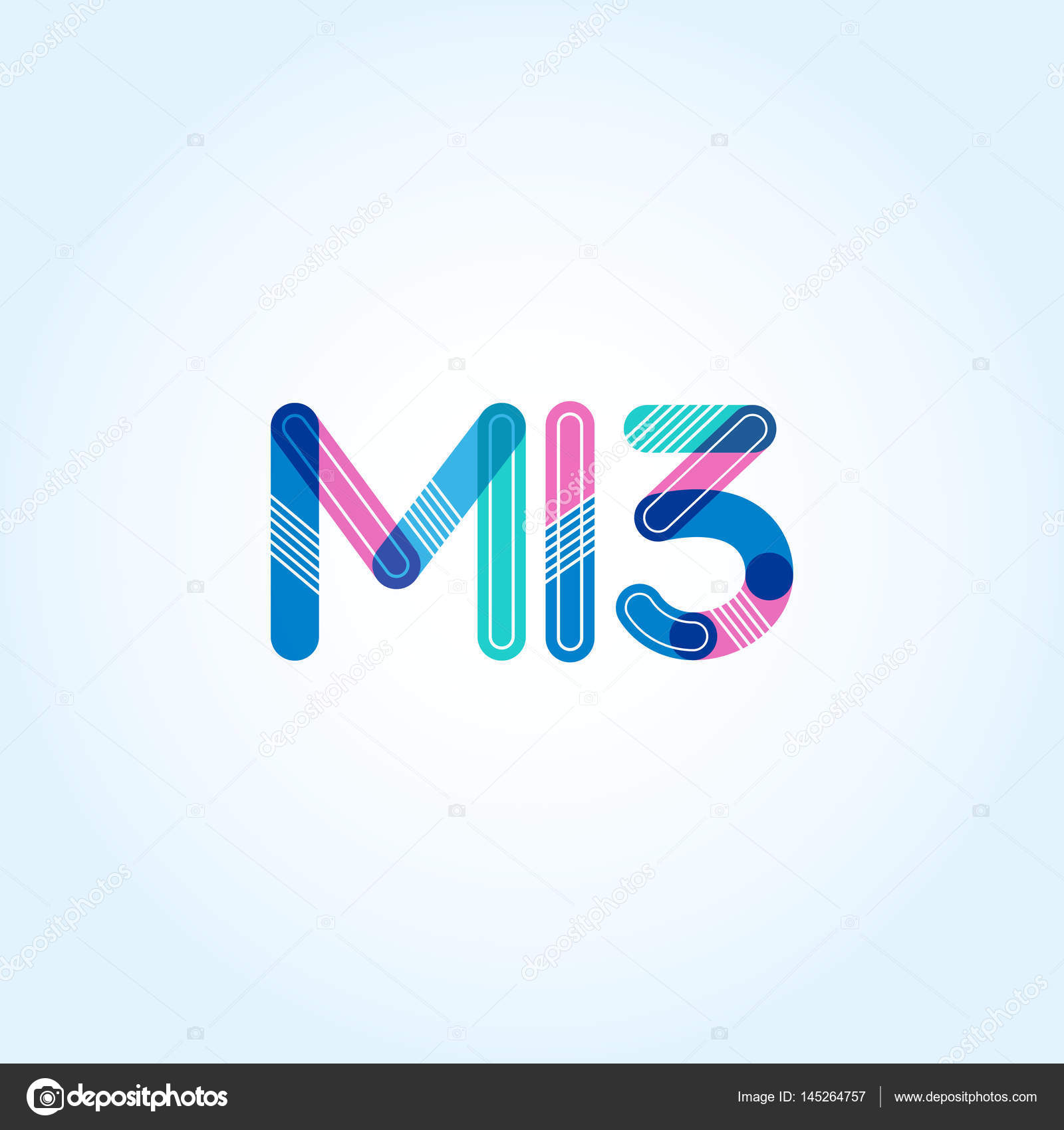 Letter and digit M13 logo Stock Vector by ©brainbistro 145264757
