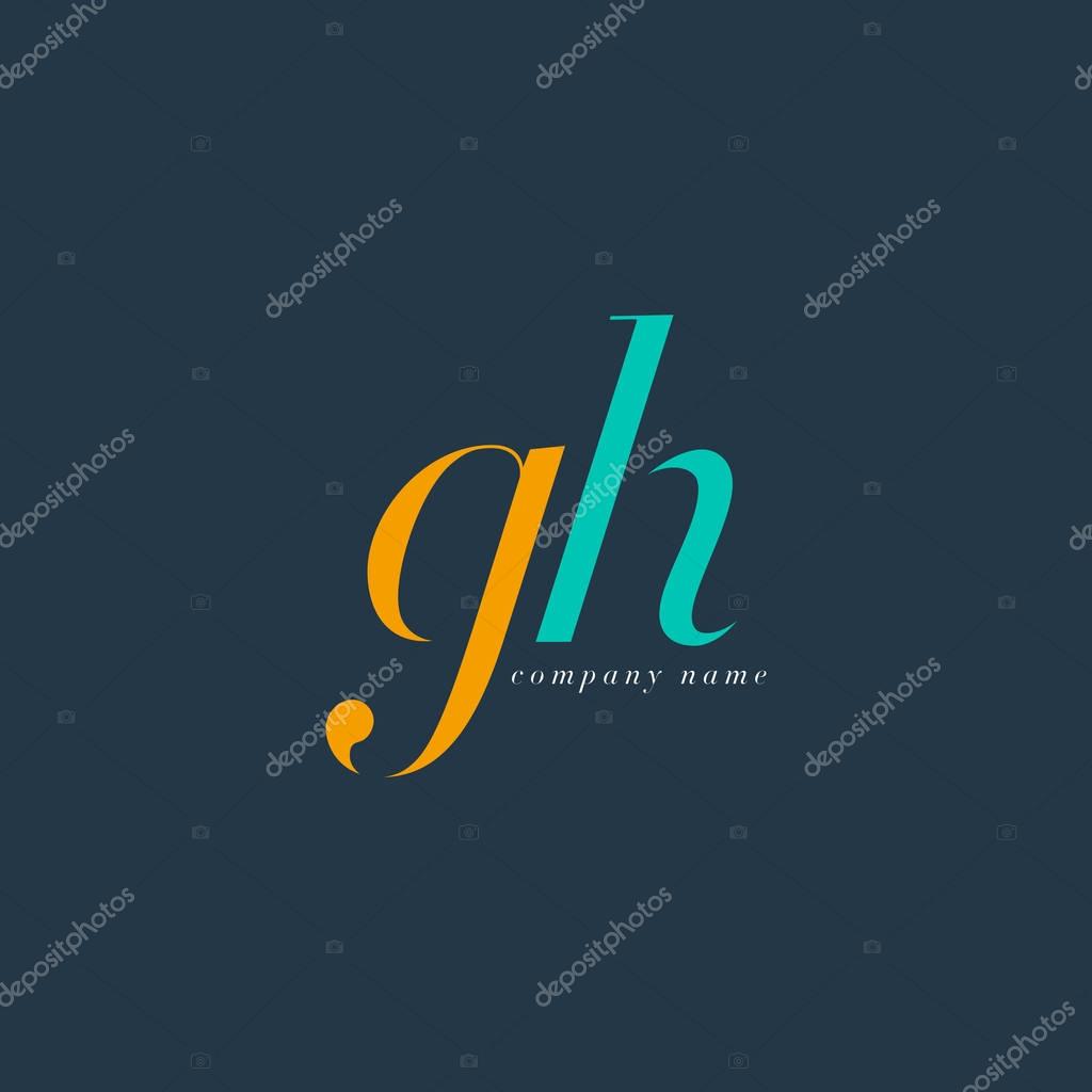GH Letras Logo plantilla 2024