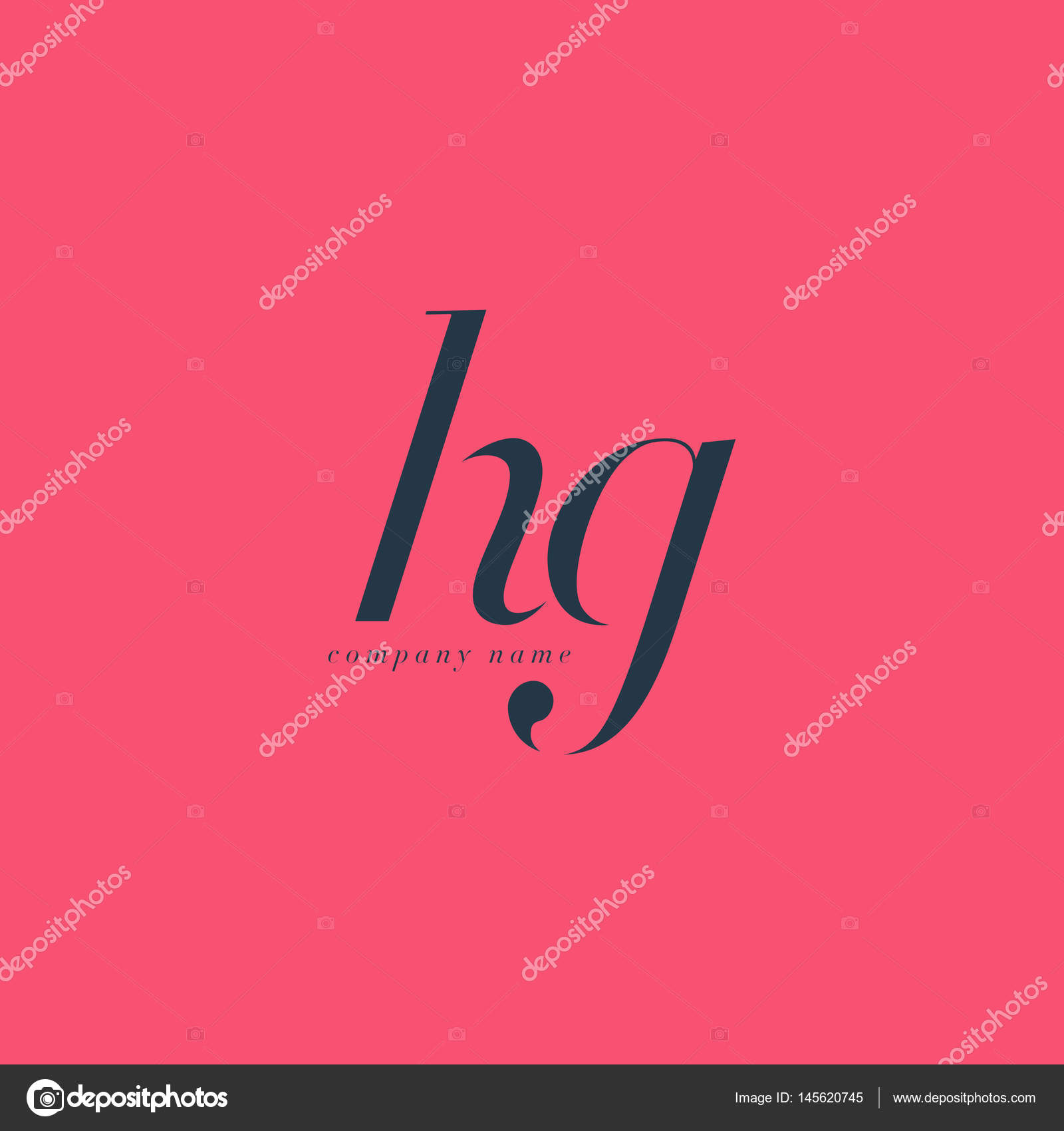 HG Letras Logo plantilla Vector de stock por ©brainbistro 145620745
