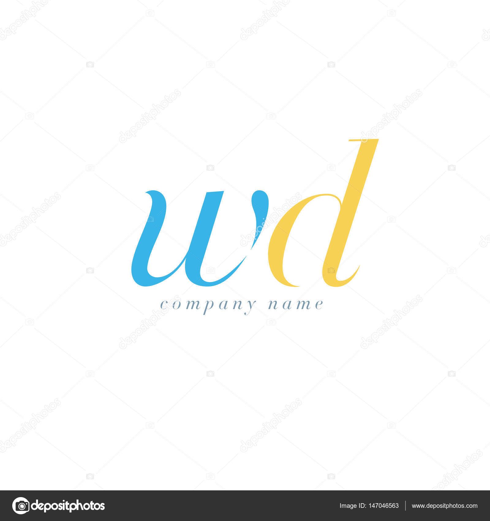 WD Letters Logo template Stock Vector Image by ©brainbistro #147046563