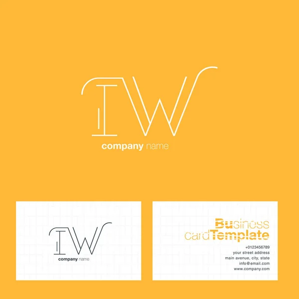 Line letter logo DW Stock Vector by ©brainbistro 149448806