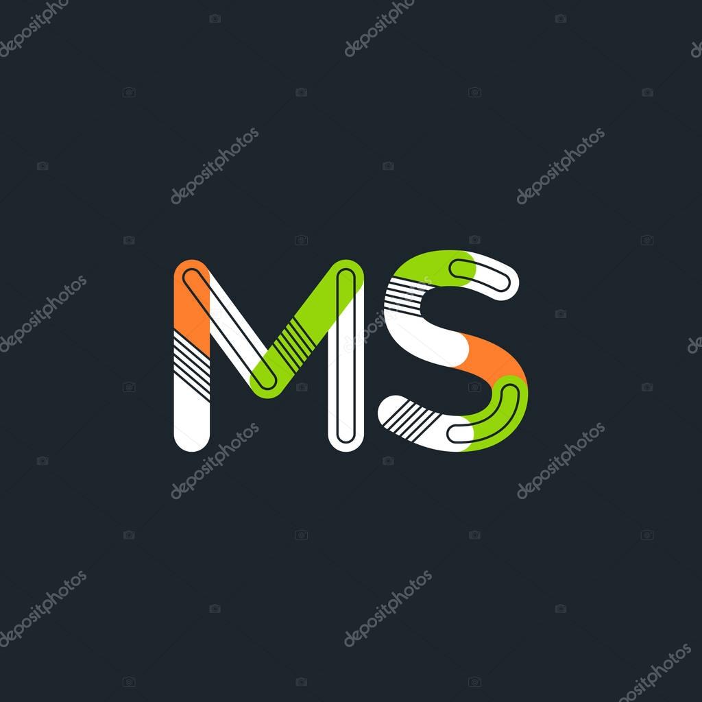MS connected letters logo — Stock Vector © brainbistro #152062318
