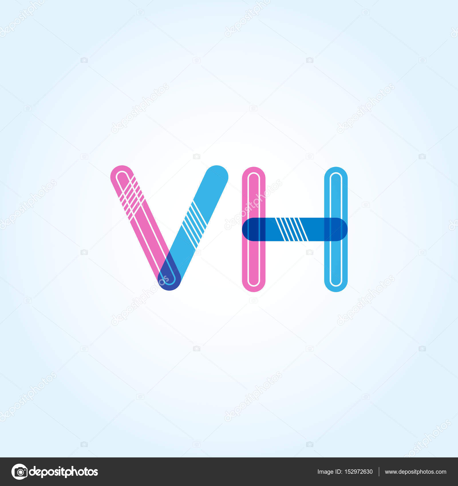 VH connected letters logo — Stock Vector © brainbistro #152972630