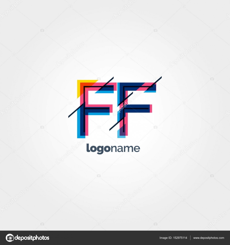 Logotipo Da Letra Ff